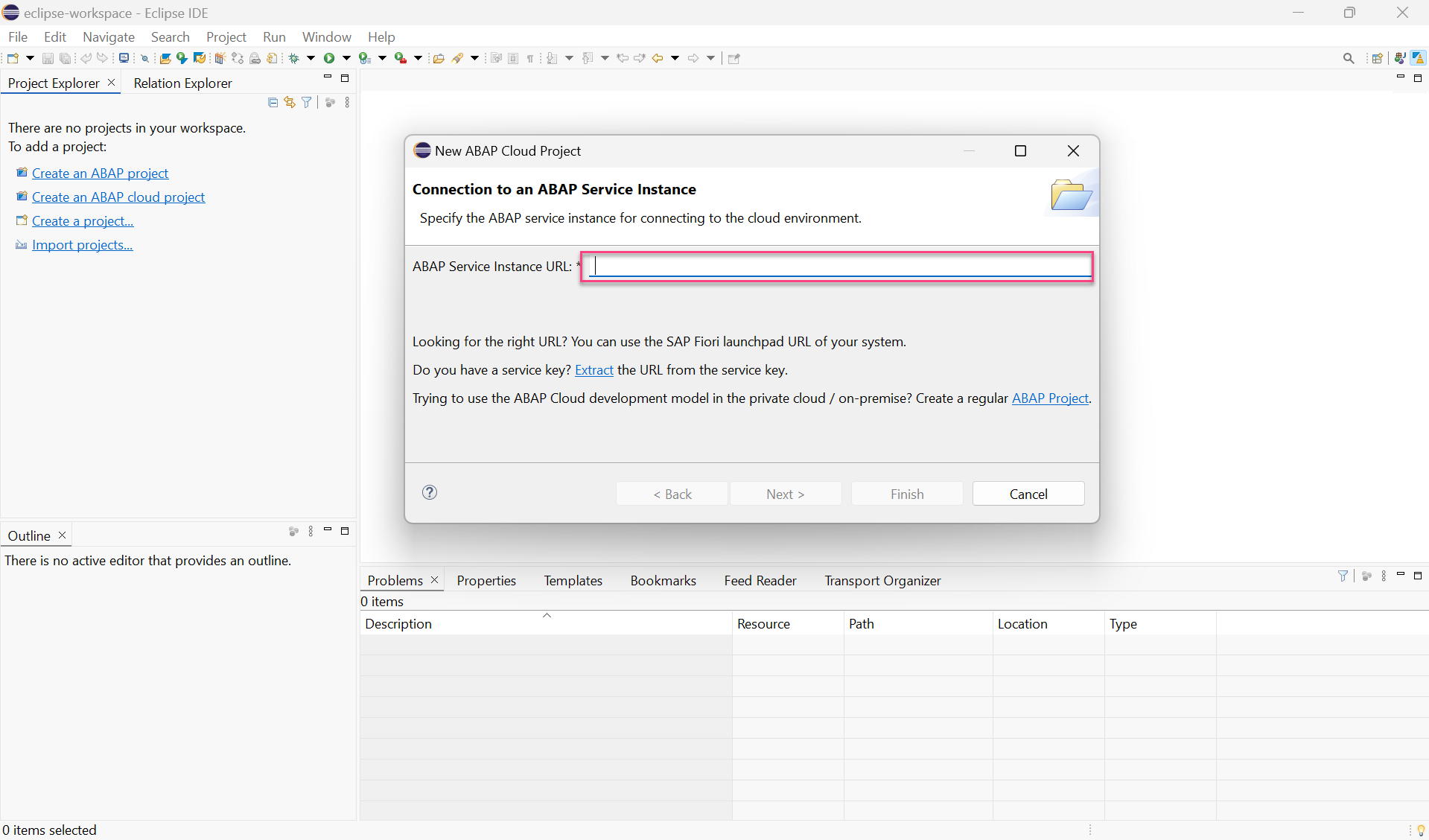 Create ABAP cloud project