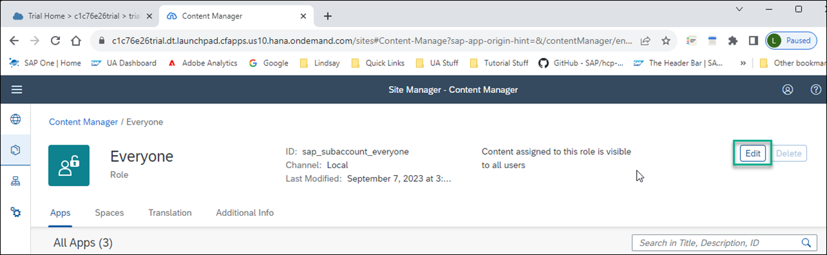 Add A Web Dynpro Abap App To Your Sap Build Work Zone Standard Edition Site Sap Tutorials