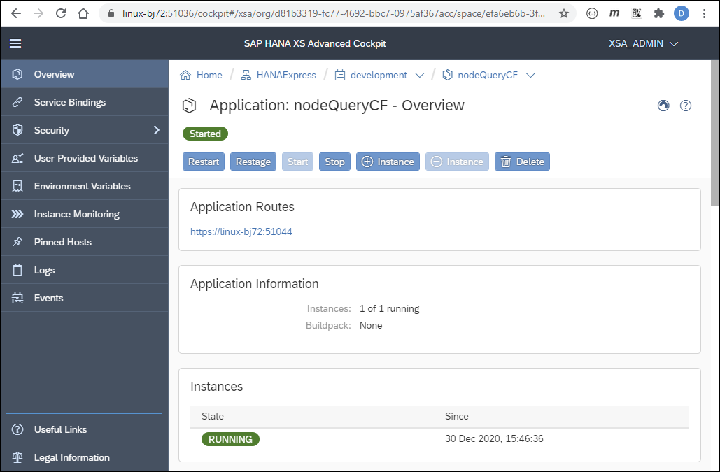 Create A Cloud Foundry Or Xs Advanced App That Queries Sap Hana Sap Tutorials