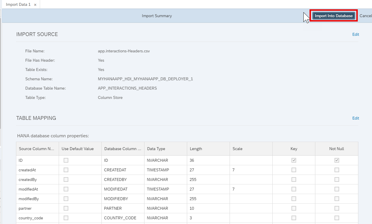 Create Database Artifacts Using Core Data Services Cds For Sap Hana Cloud Sap Tutorials