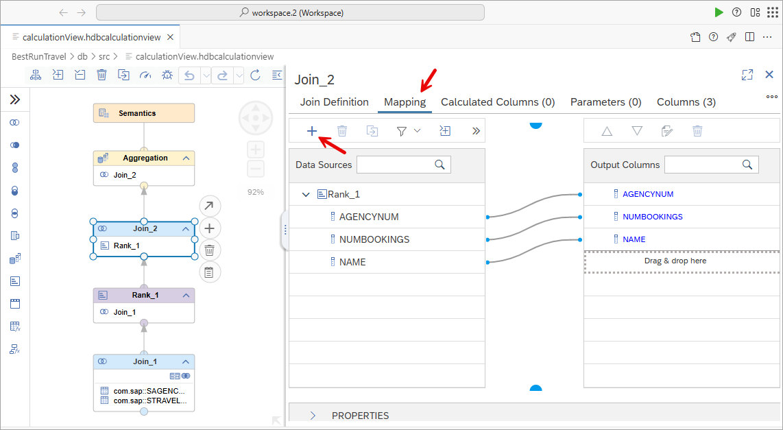 Create a Calculation View | SAP Tutorials
