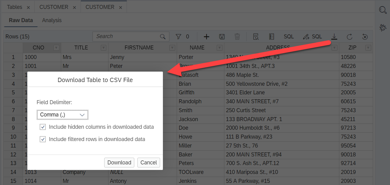 Browse Schema With The Database Browser In Sap Hana Database Explorer Sap Tutorials