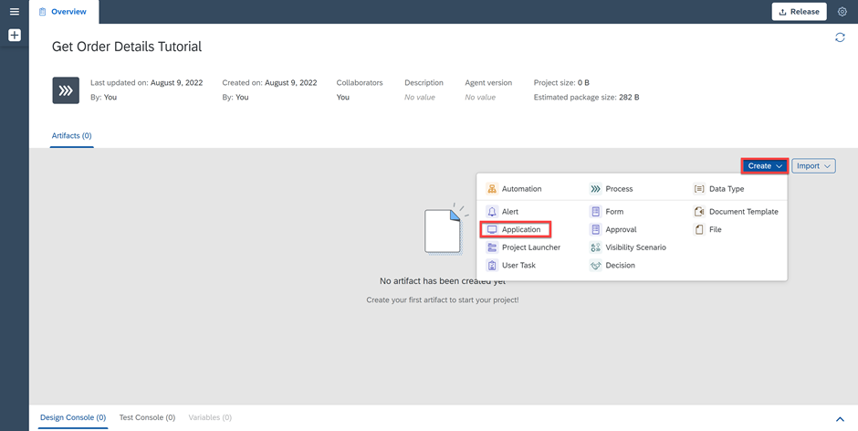 Capture And Declare An Application To Trigger Technical Events Sap Tutorials